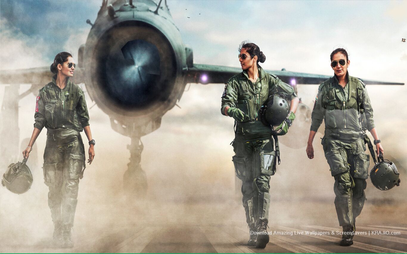 Empowering Woman Fighter Pilots Live Wallpaper Screensaver For PC 4K HD ...